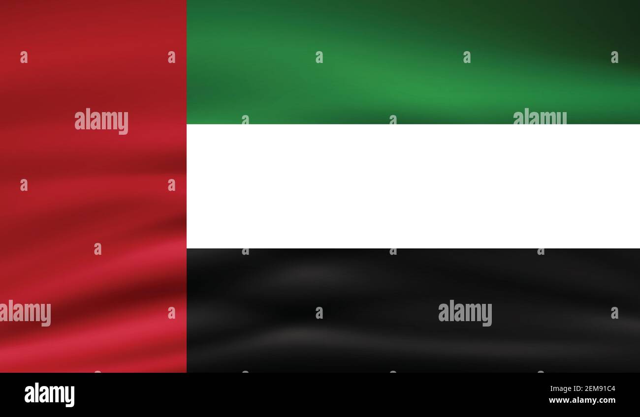 Flag of the United Arab Emirates Arabic Color Vector Eps Download Stock ...