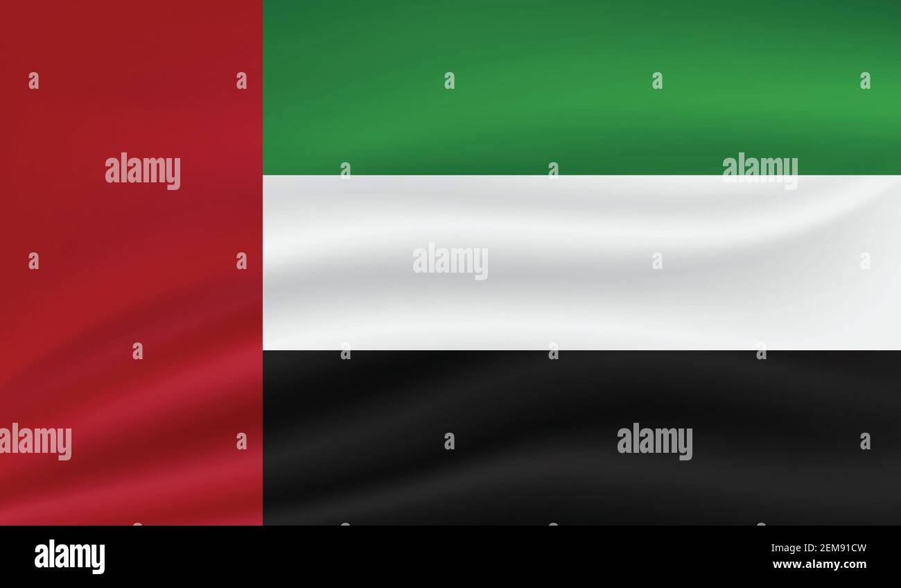Flag of the United Arab Emirates Arabic Color Vector Eps Download Stock ...