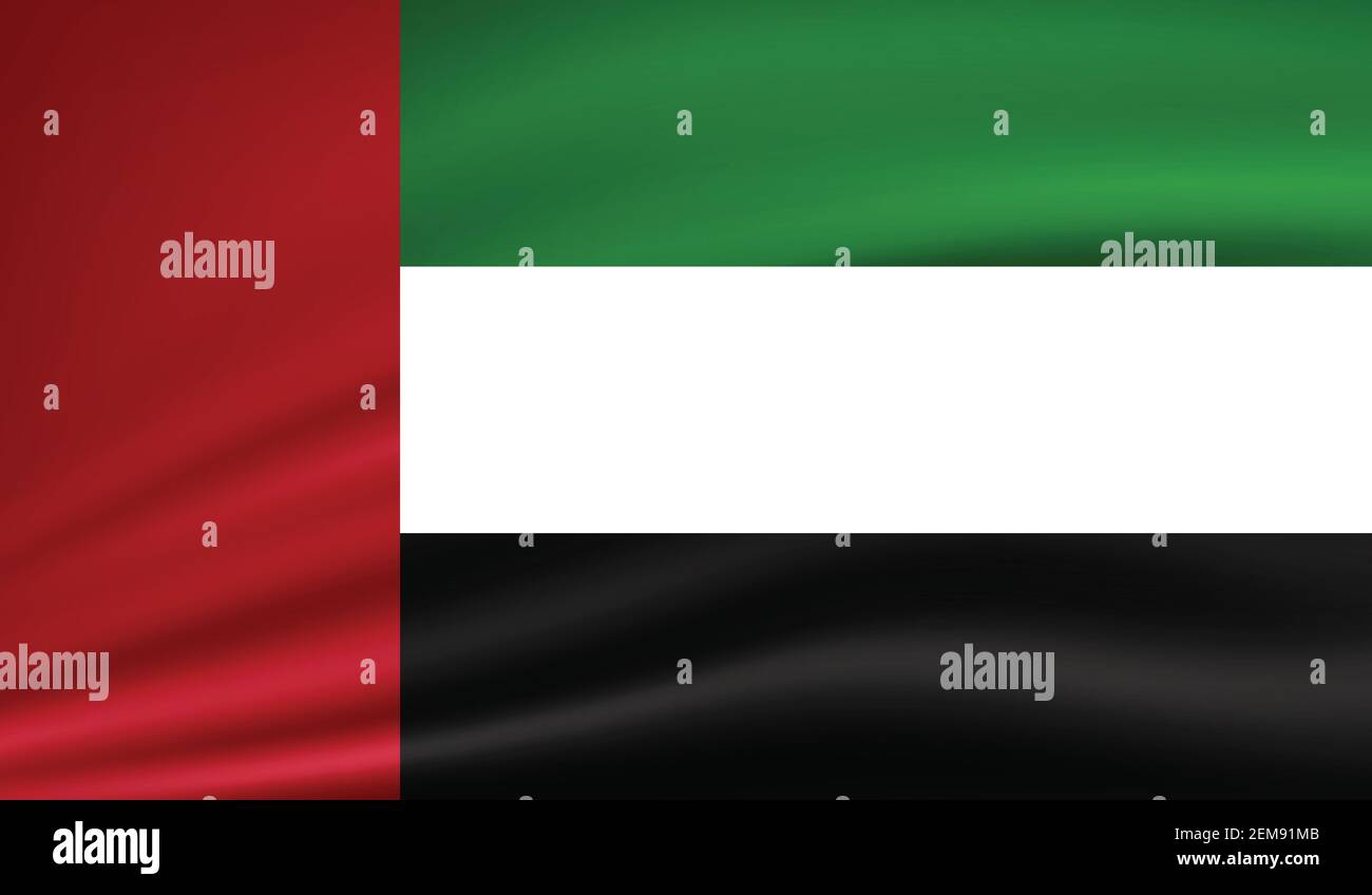 Flag of the United Arab Emirates Arabic Color Vector Eps Download Stock ...