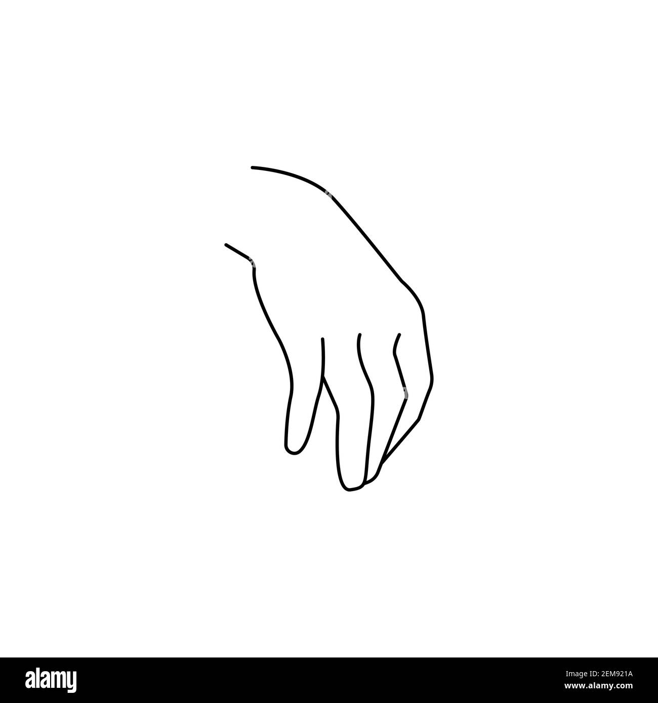 Hand Grabbing Outline at Candy Harper blog