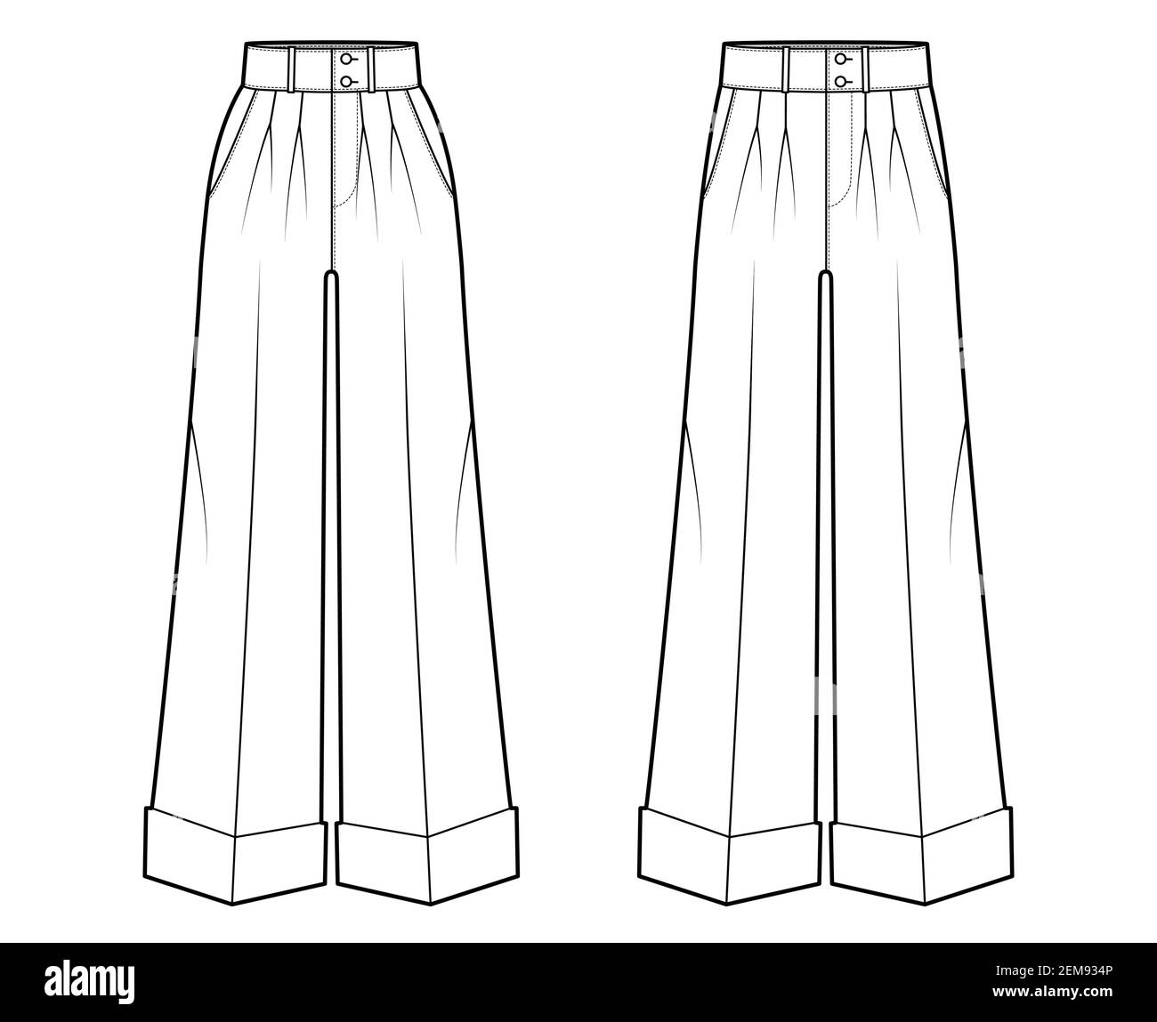Pleat front trousers Cut Out Stock Images & Pictures - Alamy