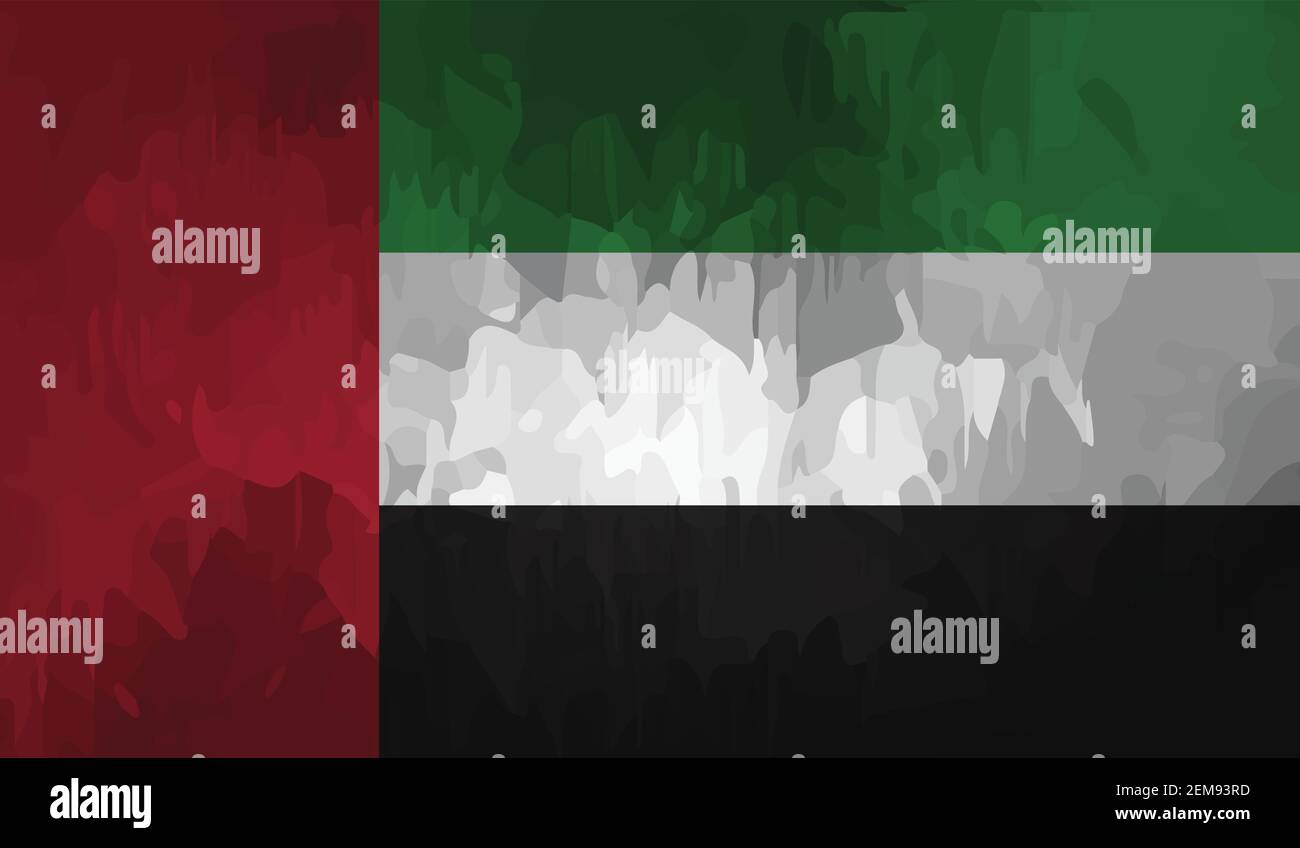 Flag of the United Arab Emirates Arabic Color Vector Eps Download Stock ...