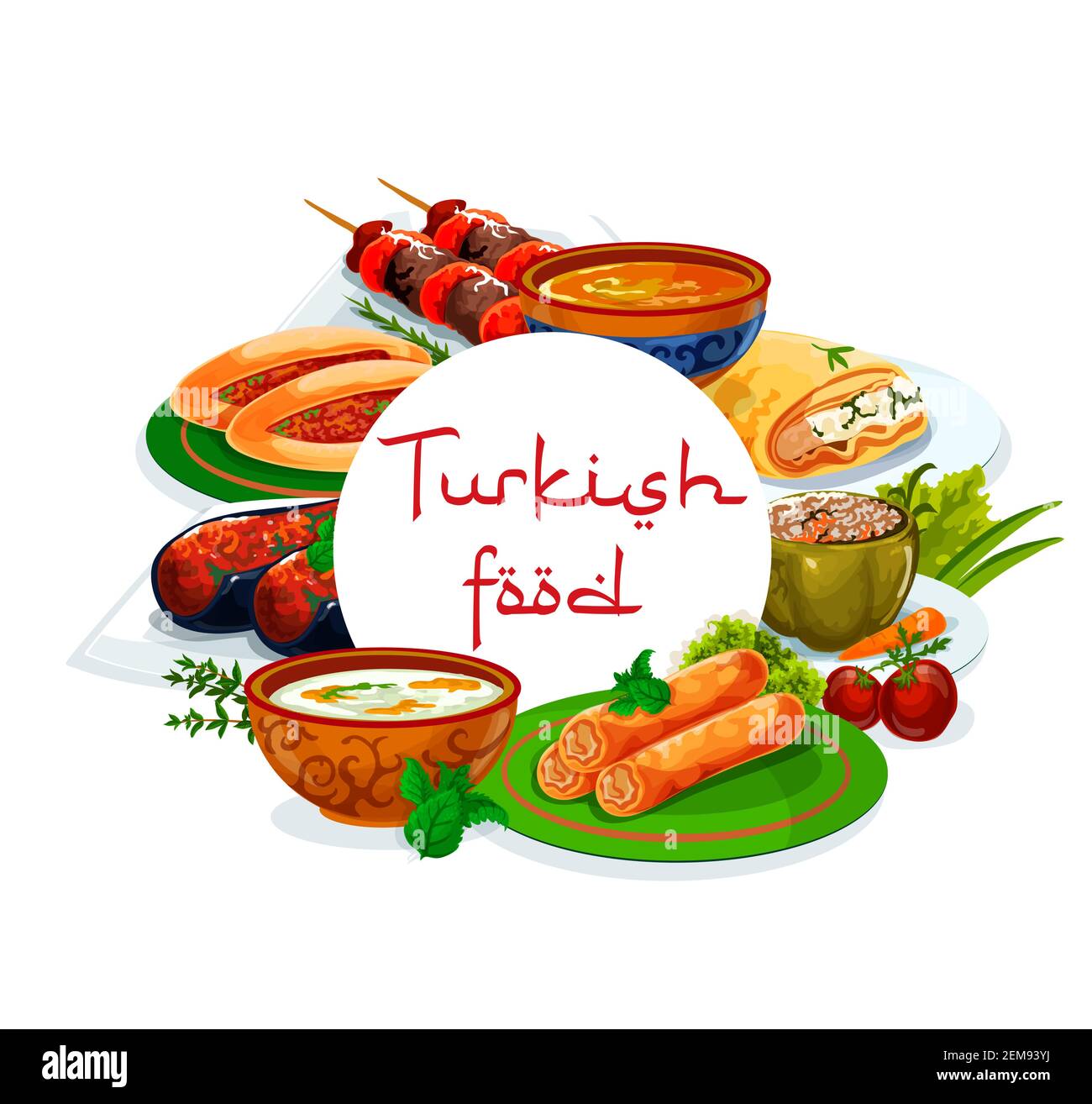 Iskender kebab Stock Vector Images - Alamy