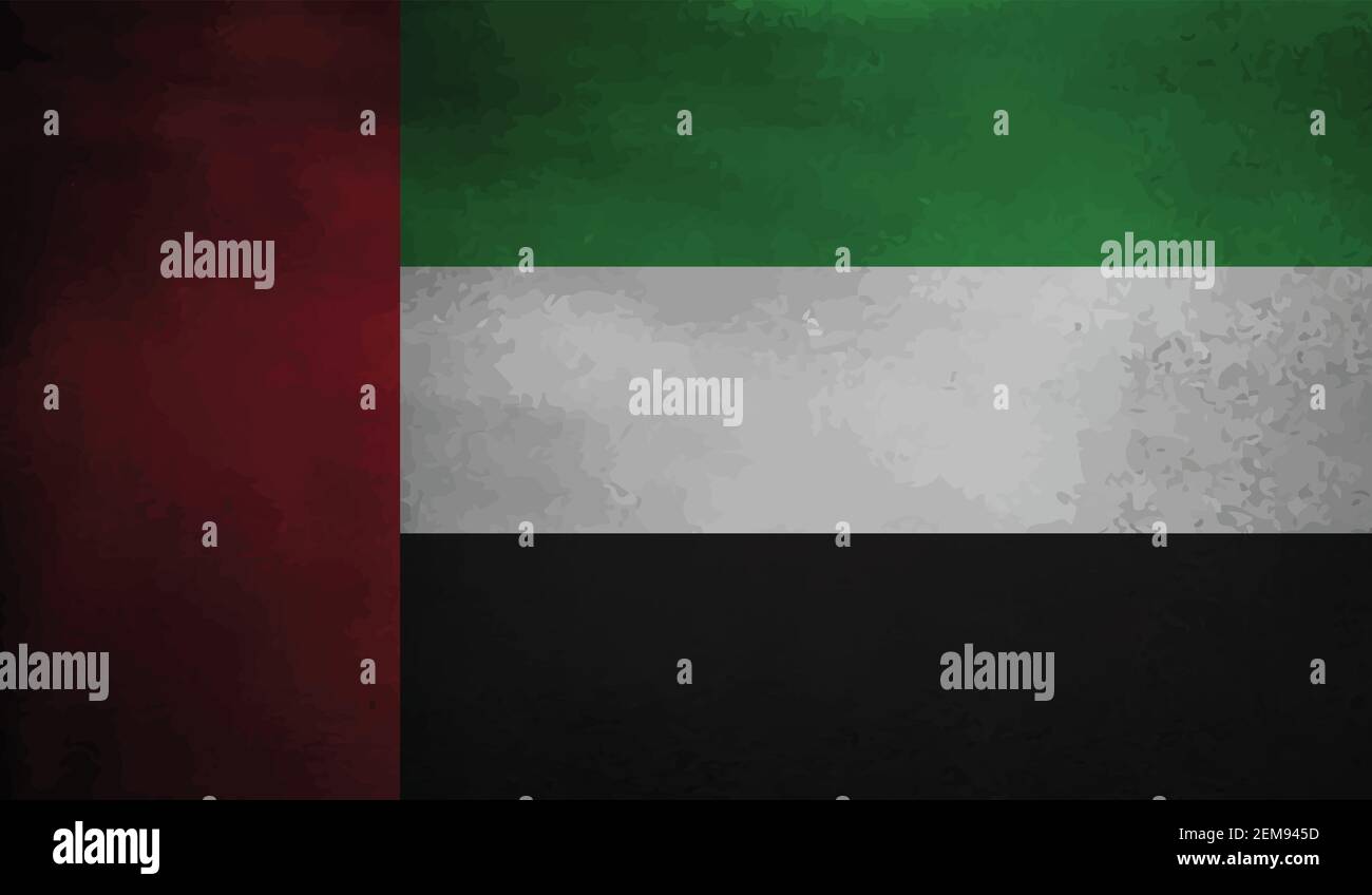 Flag of the United Arab Emirates Arabic Color Vector Eps Download Stock ...