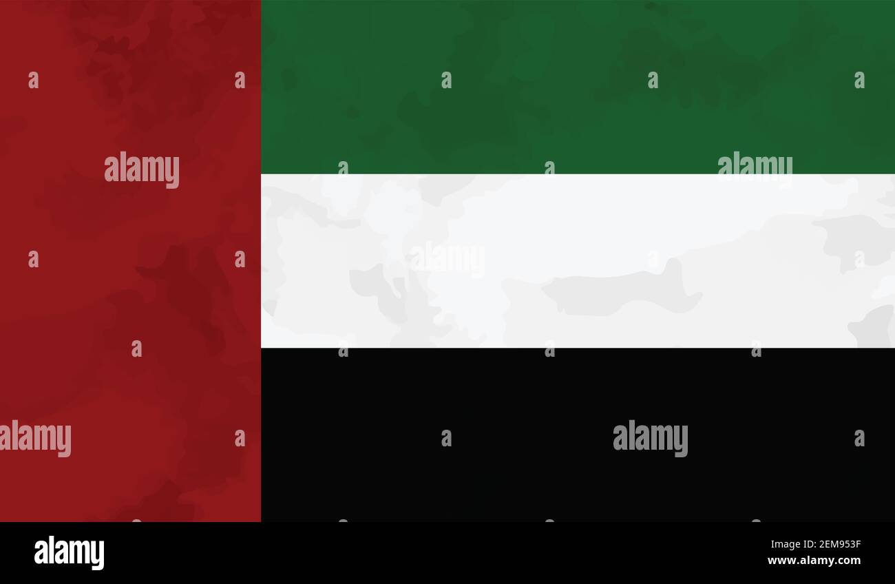 Flag of the United Arab Emirates Arabic Color Vector Eps Download Stock ...
