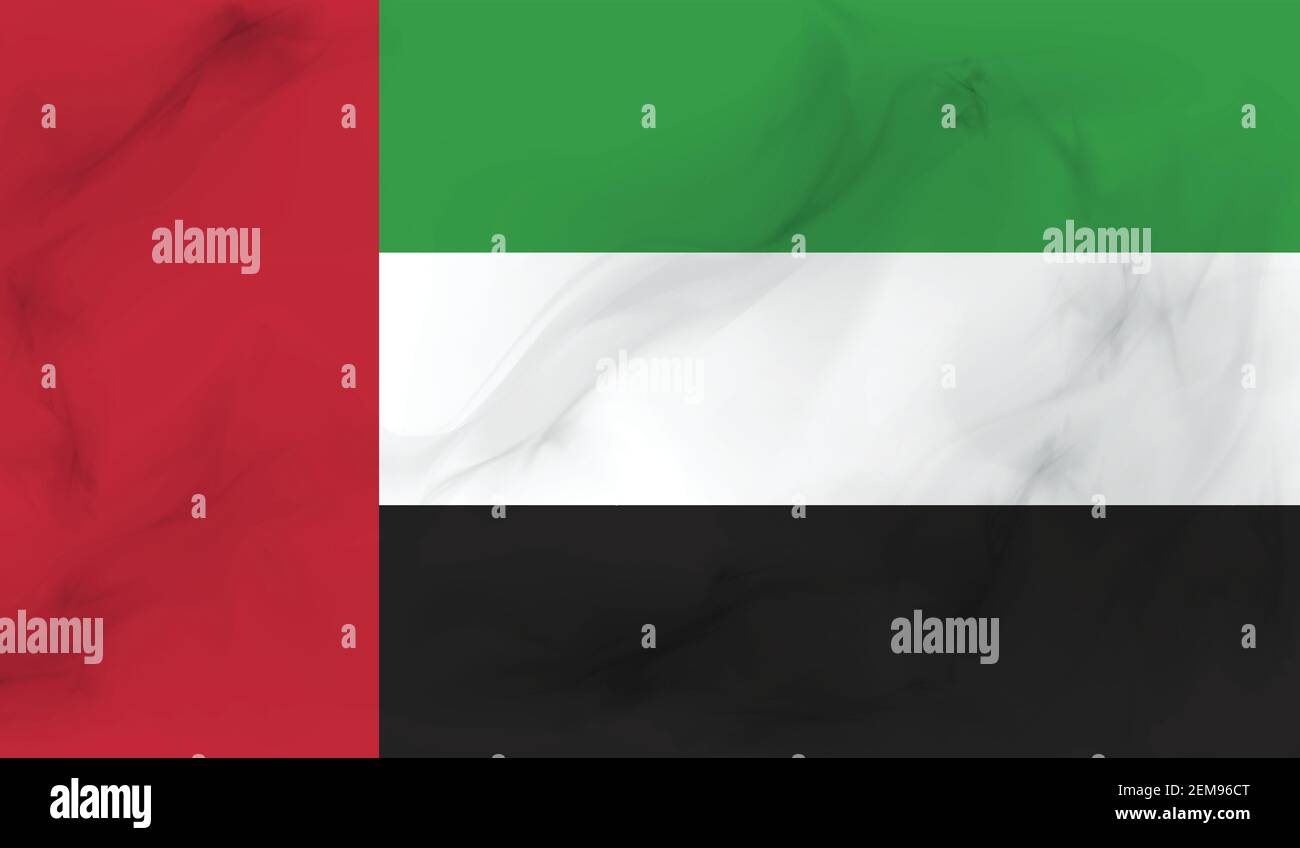 Flag of the United Arab Emirates Arabic Color Vector Eps Download Stock ...