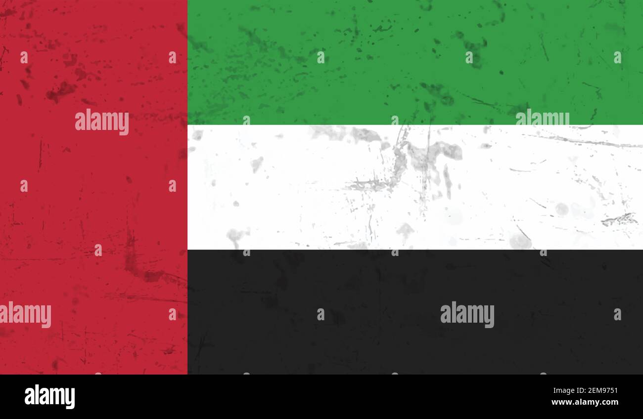 Flag of the United Arab Emirates Arabic Color Vector Eps Download Stock ...