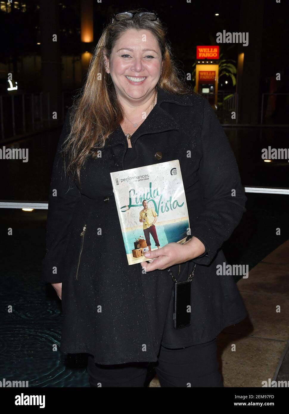 Camryn Manheim arrives at the "Linda Vista" Opening Night held at the ...