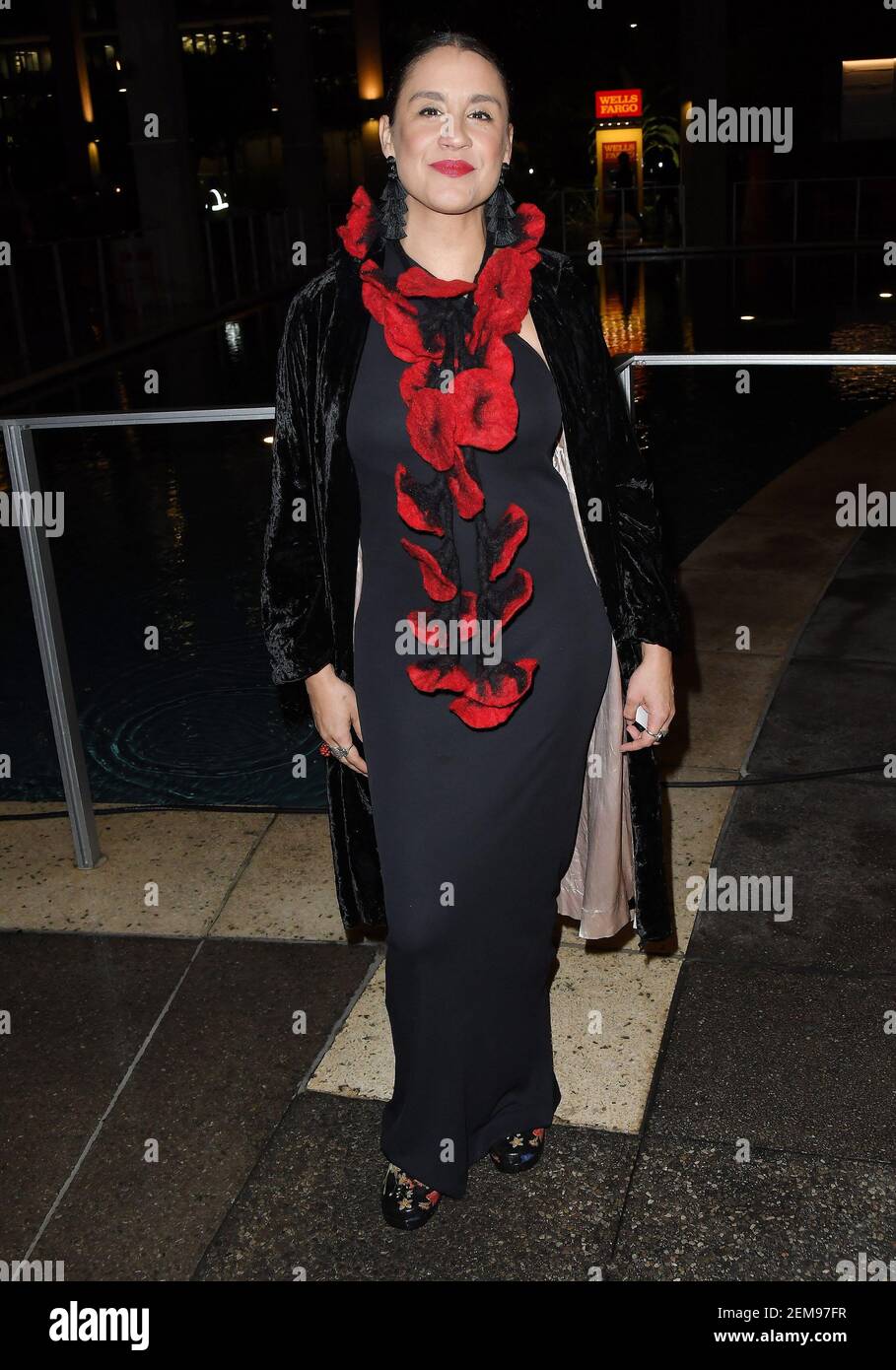 Sabina Zuniga Varela arrives at the "Linda Vista" Opening Night held at ...