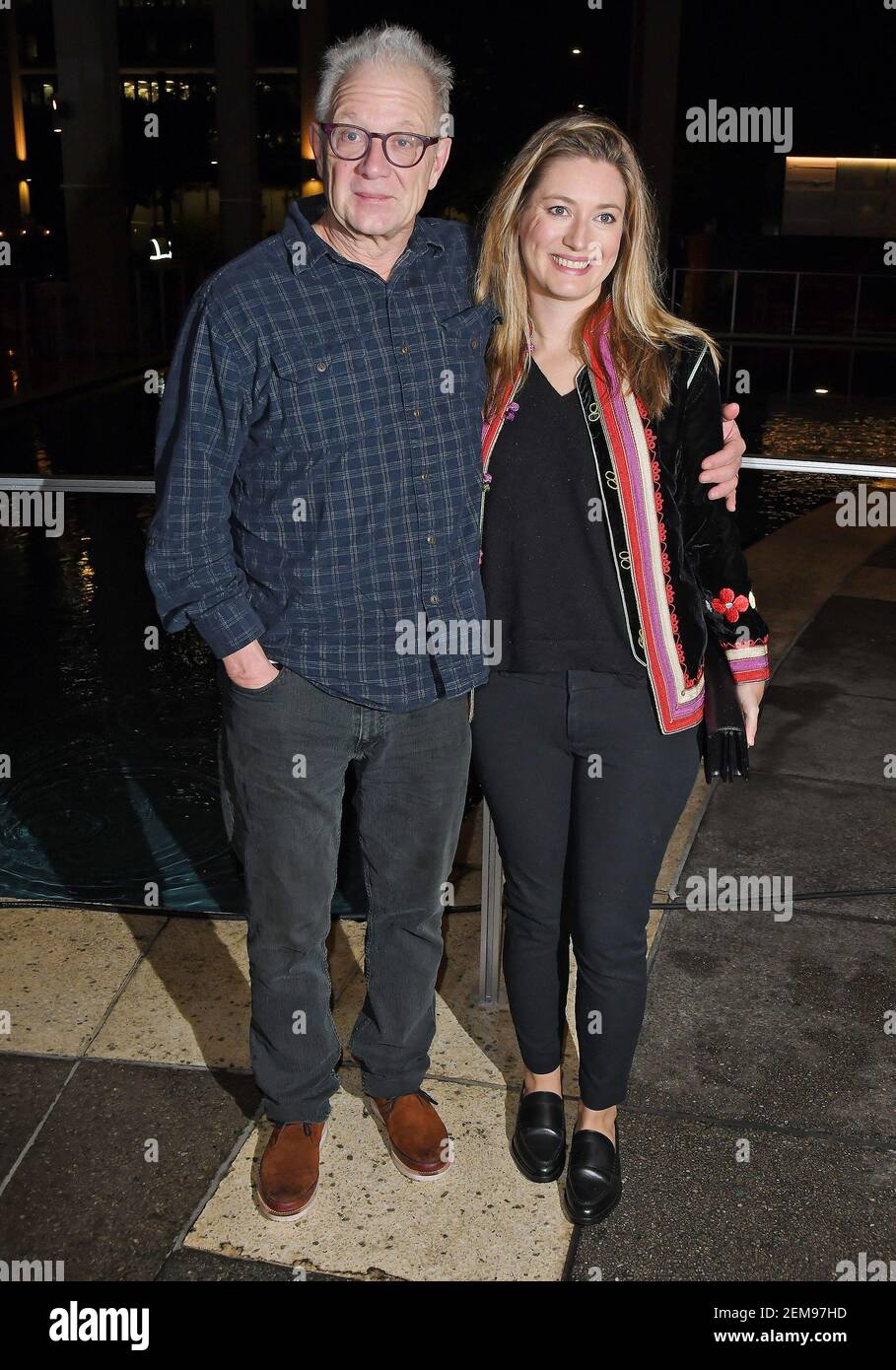 (L-R) Jeff Perry and Zoe Perry arrives at the "Linda Vista" Opening ...