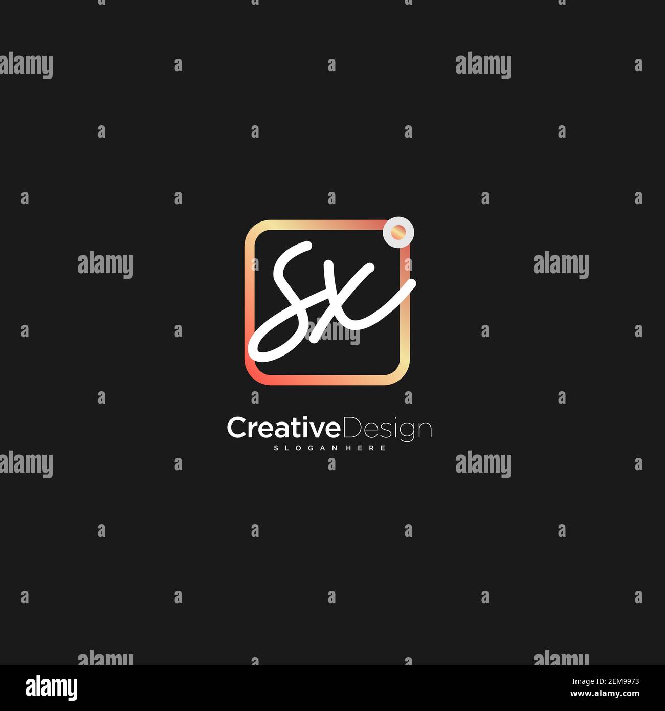 Initial sx logo hi-res stock photography and images - Alamy