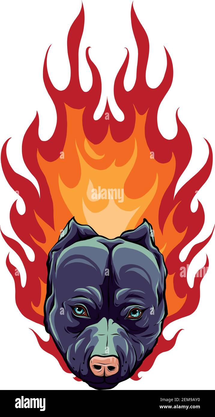 Flame the dog Stock Vector Images - Alamy