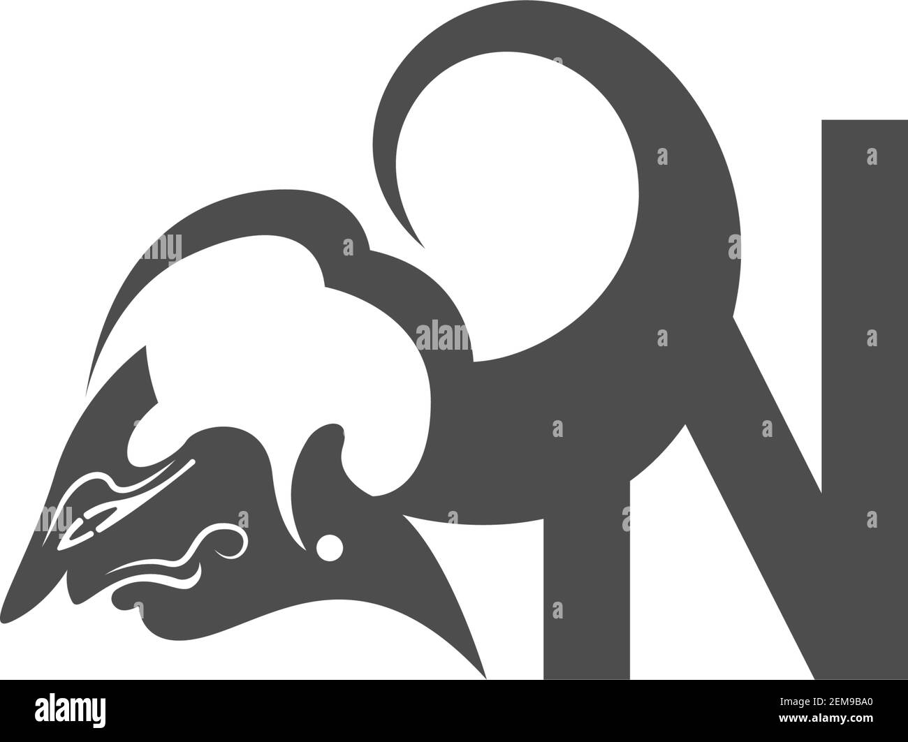 Javanese puppet icon with letter logo design vector Stock Vector Image ...