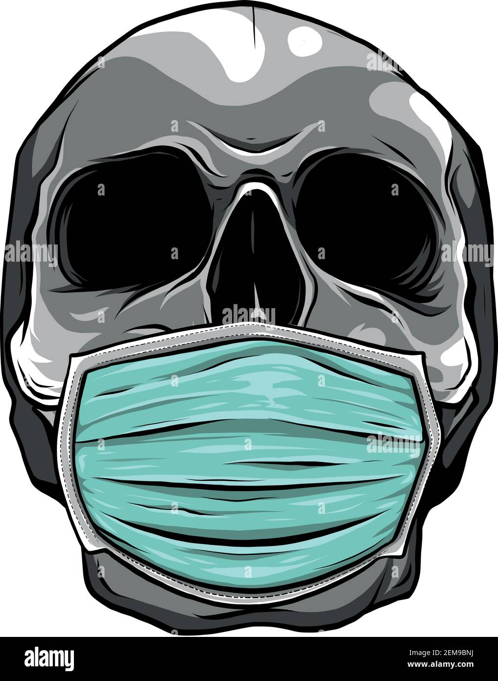 Death mask Stock Vector Images - Alamy