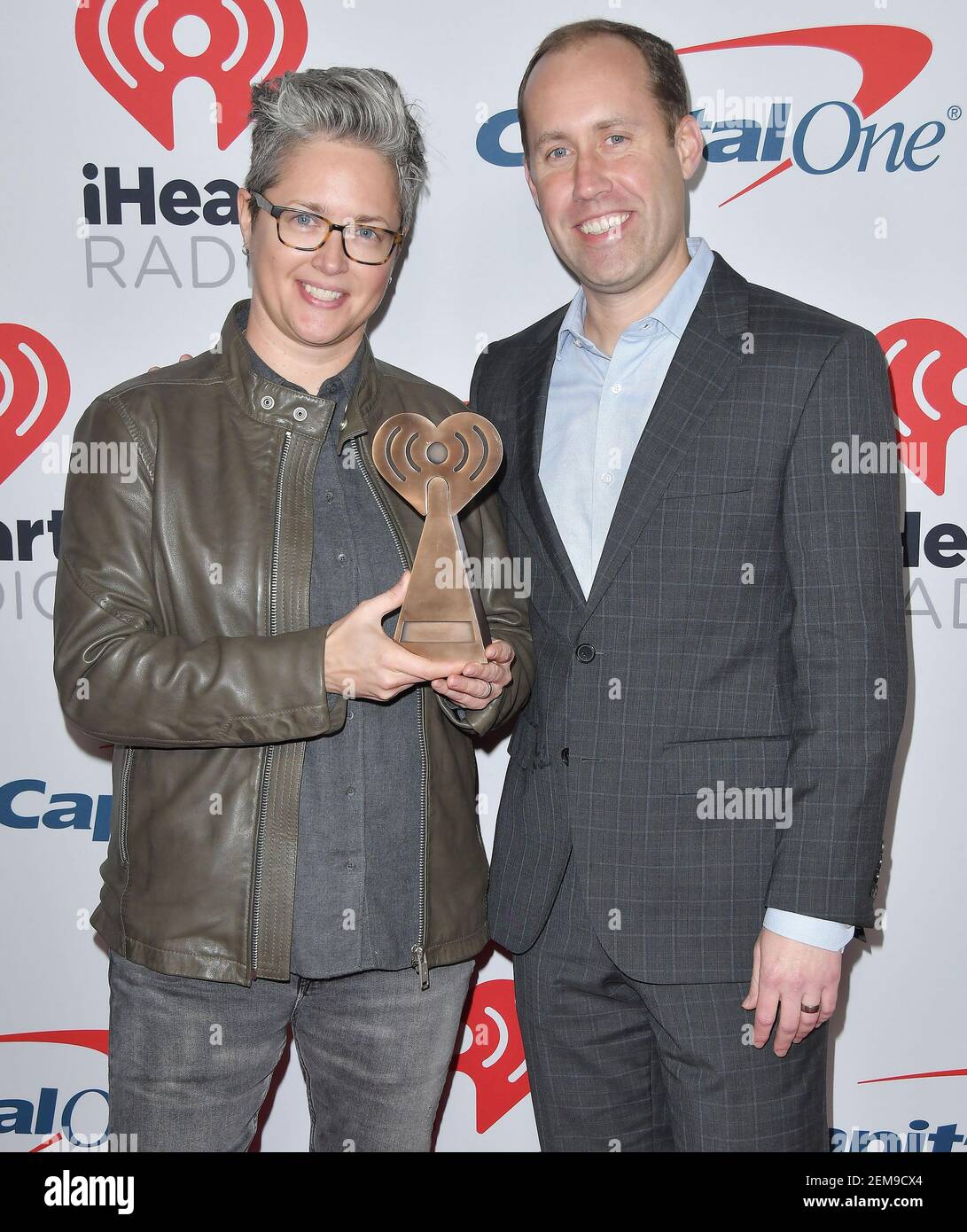 (L-R) Jeri Rowland and Will Pearson arrives at the 2019 iHeartRadio ...