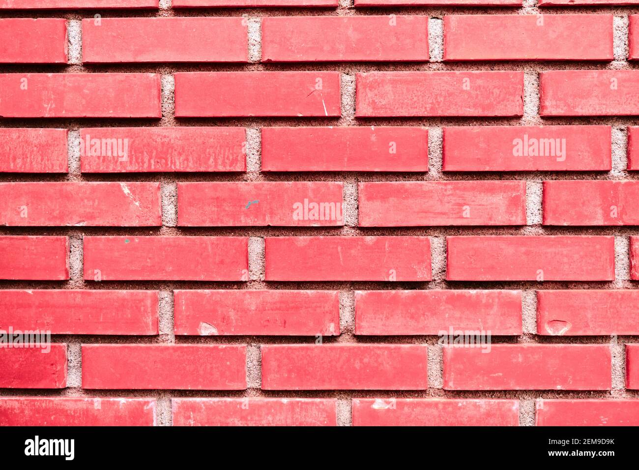 Red Standard brick pattern, shape, background brick wall, texture with ...