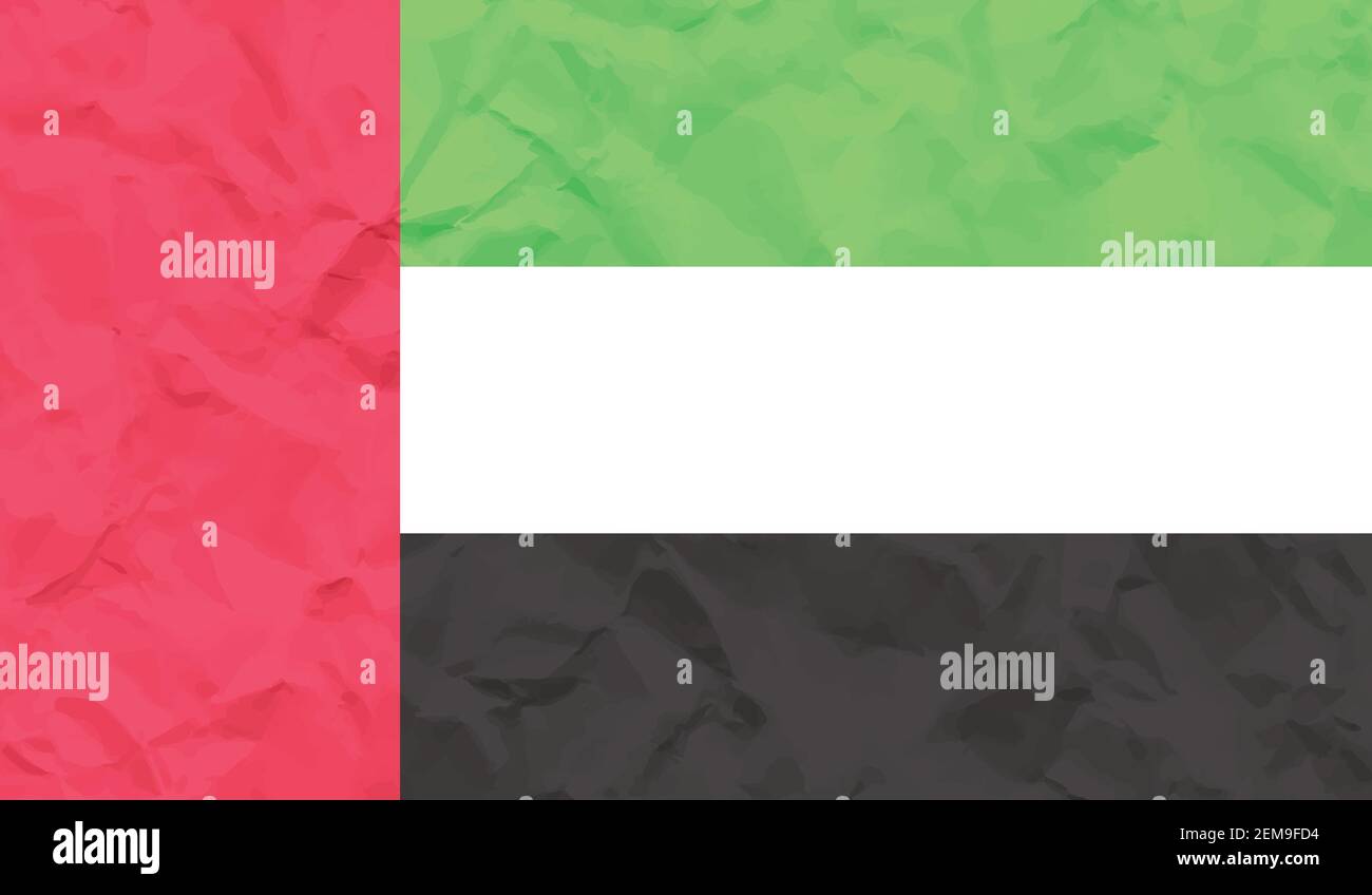 Flag of the United Arab Emirates Arabic Color Vector Eps Download Stock ...