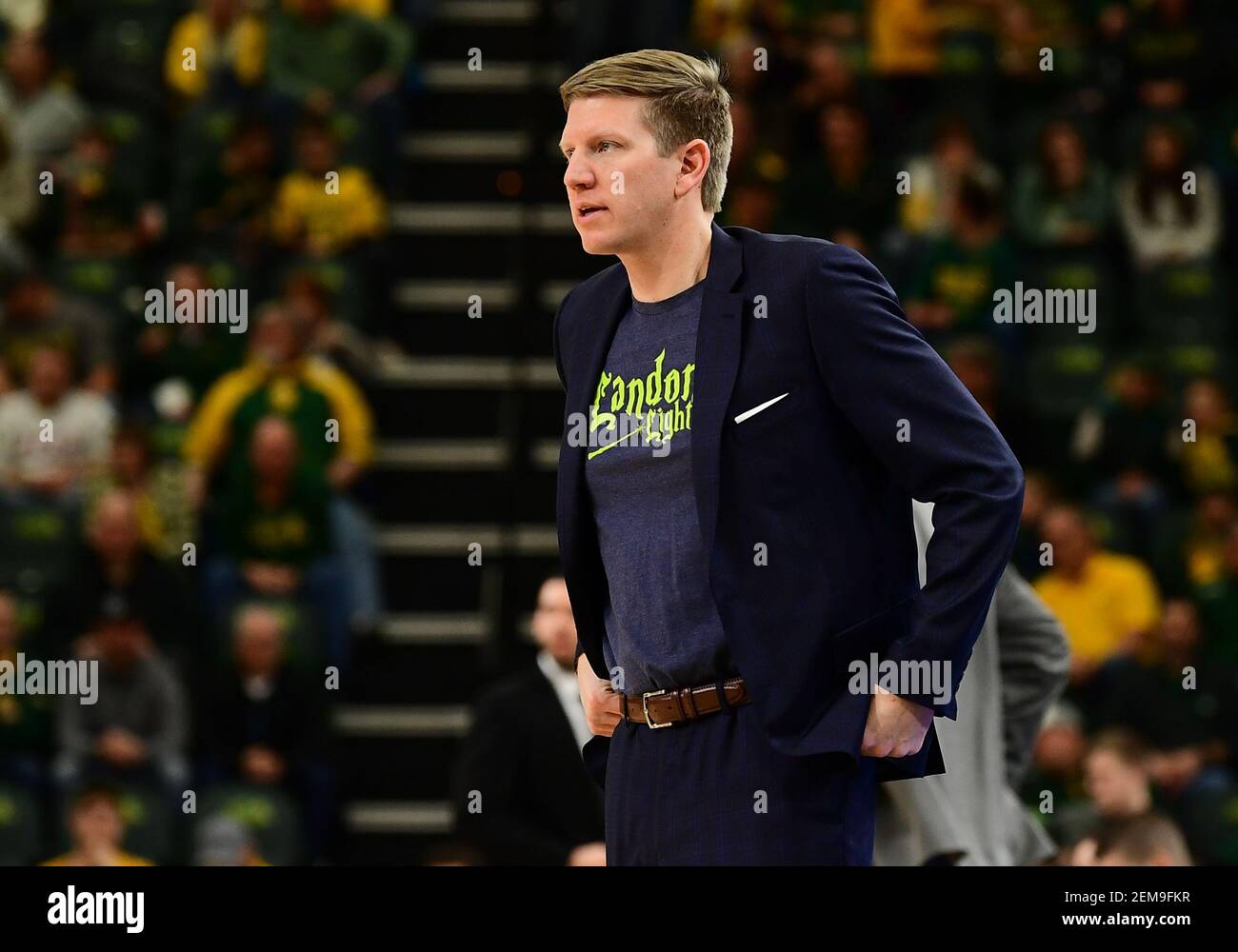 January 19, 2019: North Dakota State Bison head coach David Richman ...
