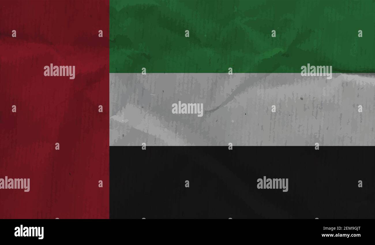 Flag of the United Arab Emirates Arabic Color Vector Eps Download Stock ...