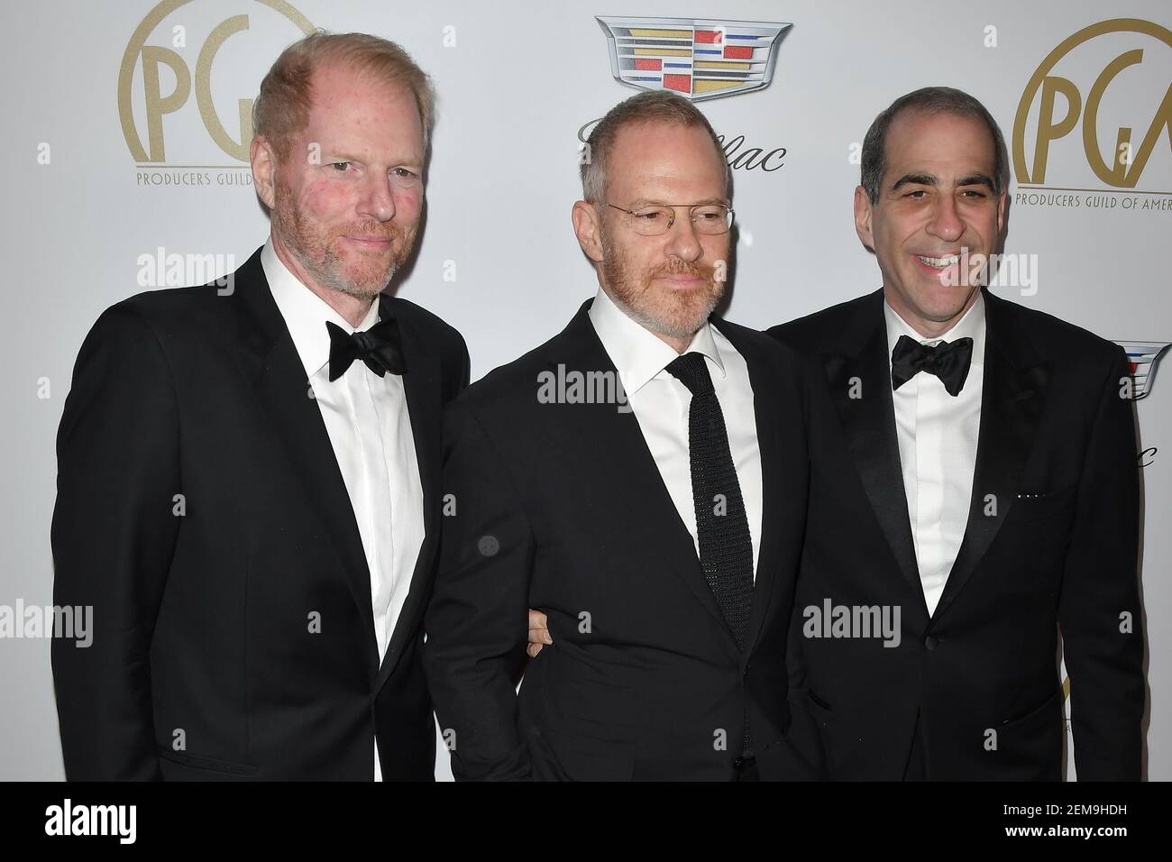 Noah Emmerich (L), producers Toby Emmerich (C) and Adam Emmerich at the ...