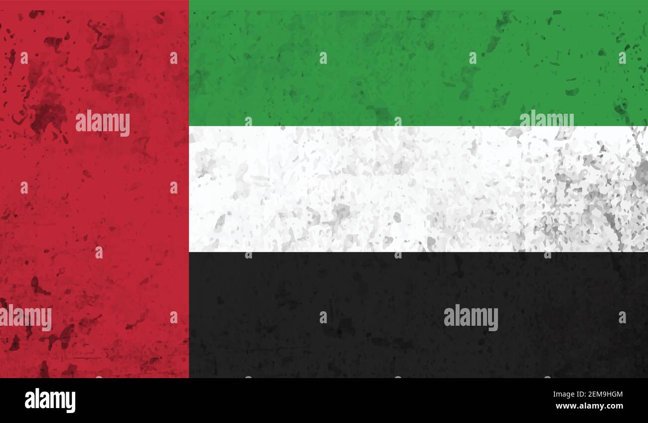 Flag of the United Arab Emirates Arabic Color Vector Eps Download Stock ...