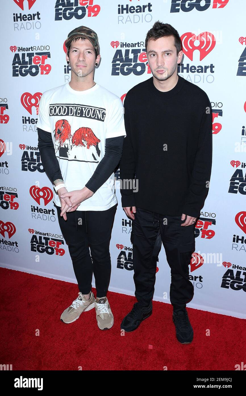 Josh Dun, Tyler Joseph of Twenty One Pilots attend the 2019 iHeartRadio ...