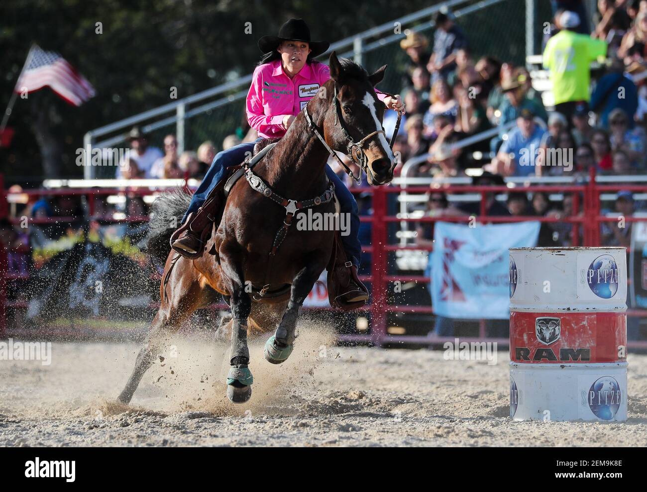 January 19, 2019: Lindsey Hayes-Banks (85) competes in the WPRA Barrel ...