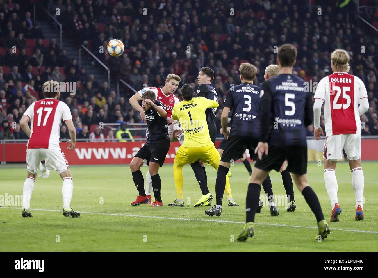 AMSTERDAM, 20-01-2019 Stadium Johan Cruyff Arena football, Dutch Eredivsie Season 2018 / 2019 ...