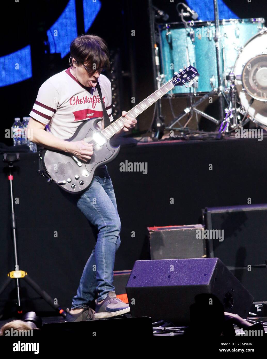Weezer performs at iHeartRadio ALTer Ego '19 on January 19, 2019 at the ...