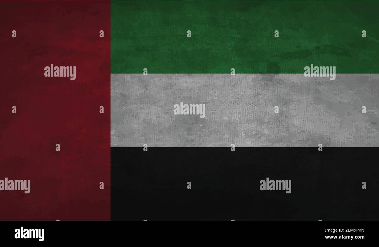 Flag of the United Arab Emirates Arabic Color Vector Eps Download Stock ...