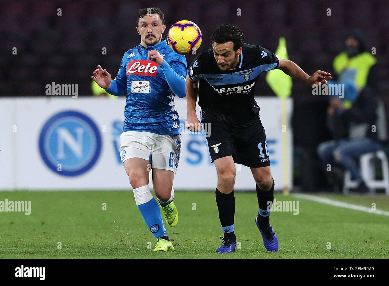 Mario Rui Napoli e Marco Parolo Lazio Napoli 20-01-2019 Stadio San ...