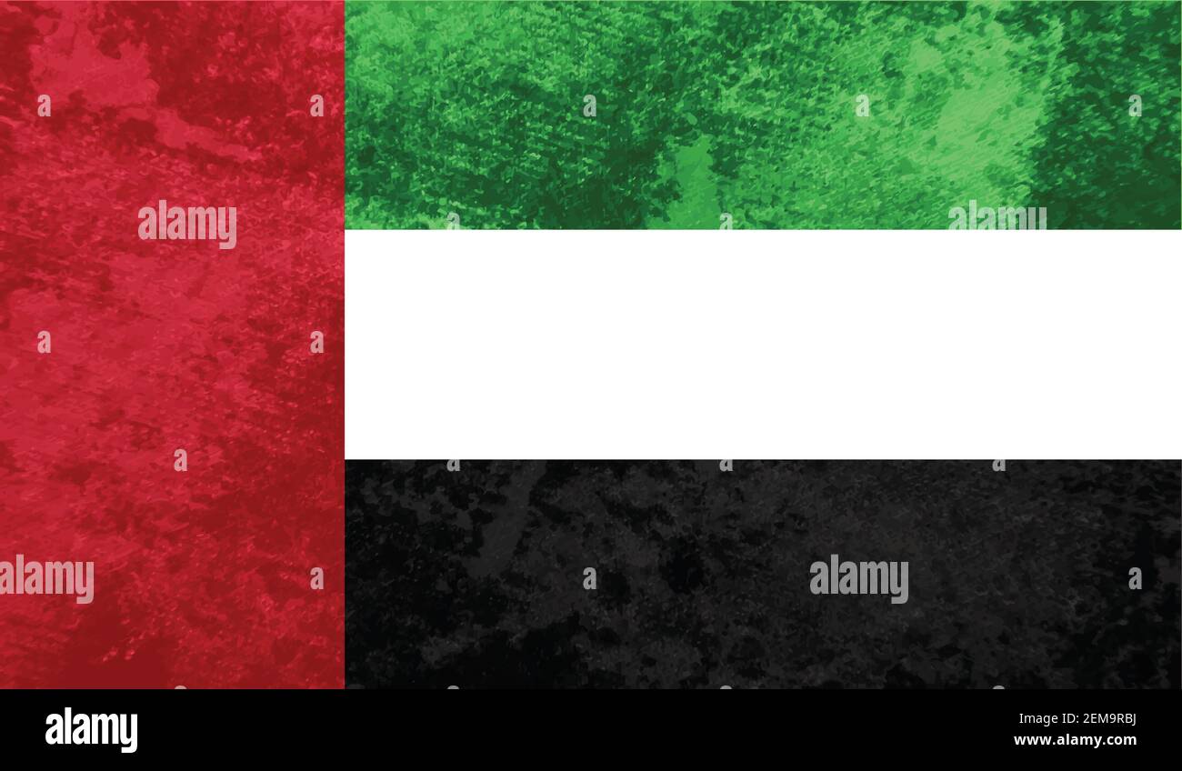 Flag of the United Arab Emirates Arabic Color Vector Eps Download Stock ...