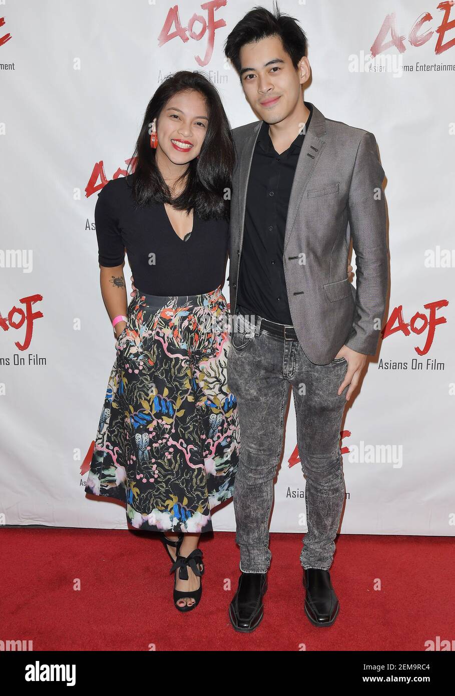 (L-R) Beatrice Gabriel and Aaron Mak at the Asians On Film Festival ...