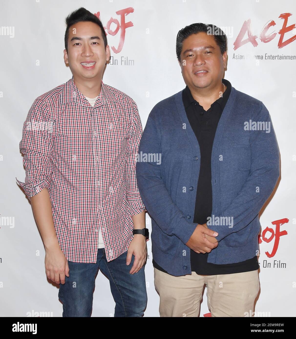 (L-R) Steven Lam and Director Peter Gonzaga at the Asians On Film ...
