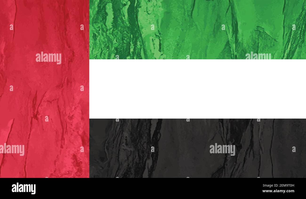 Flag of the United Arab Emirates Arabic Color Vector Eps Download Stock ...