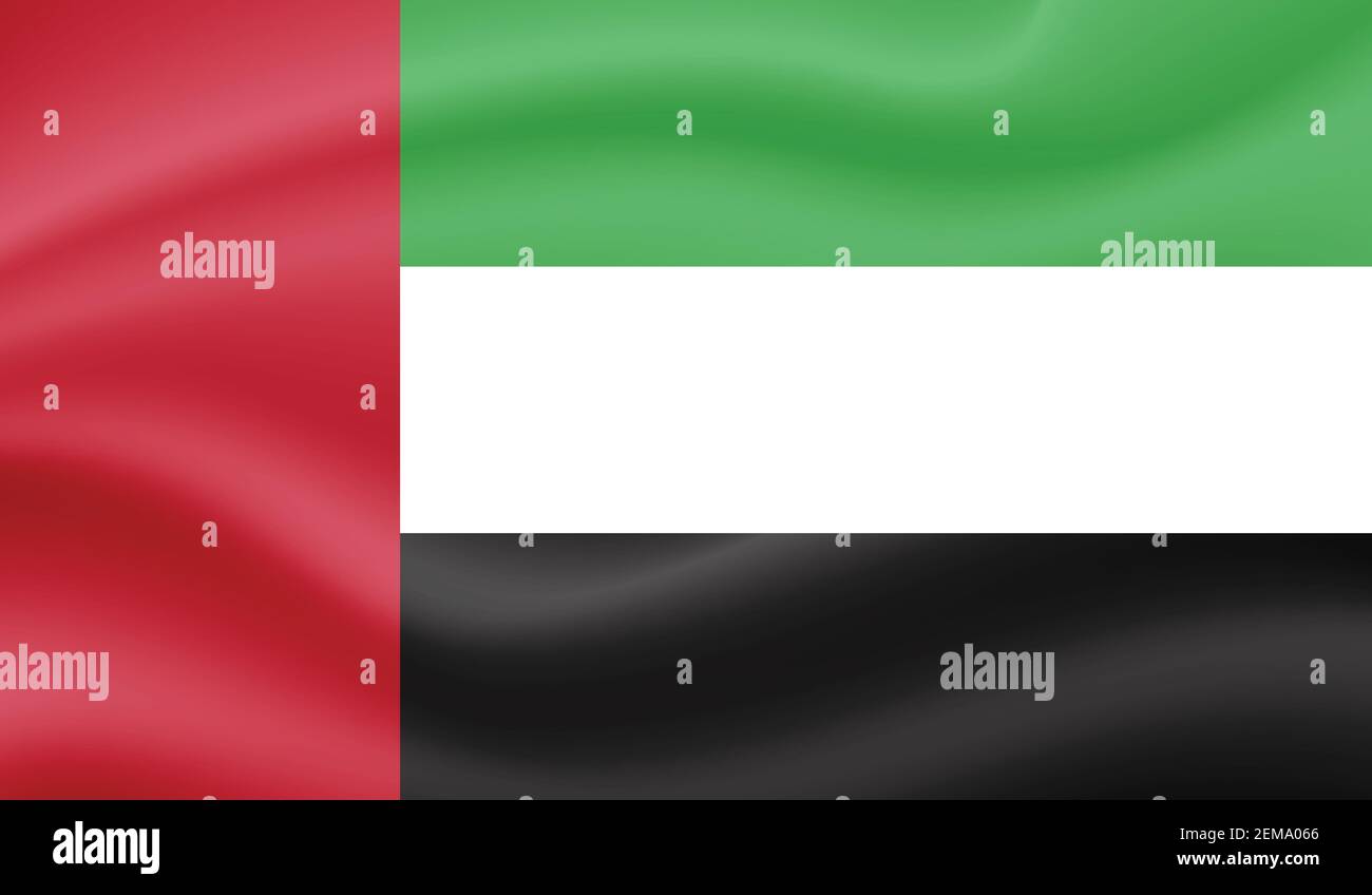 Flag of the United Arab Emirates Arabic Color Vector Eps Download Stock ...