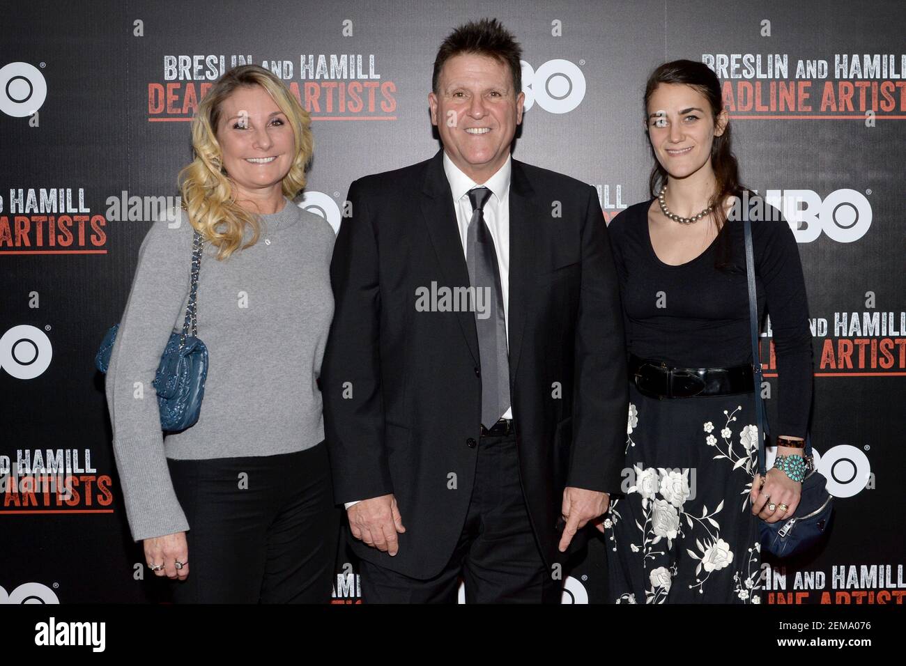 (L-R) Liz Breslin, Kevin Breslin and Camille Breslin attend the NYC ...