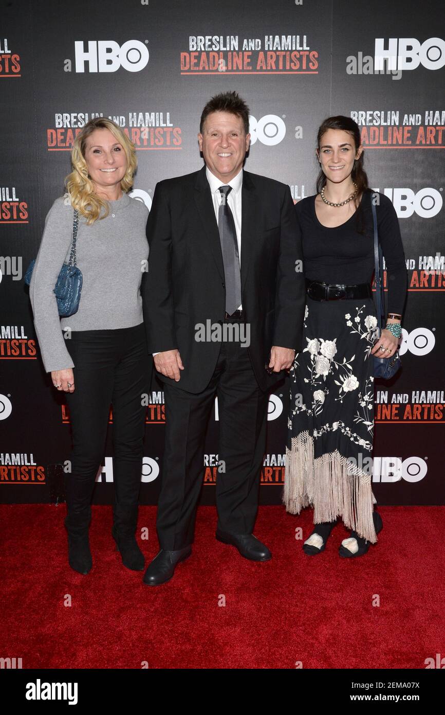 (L-R) Liz Breslin, Kevin Breslin and Camille Breslin attend the NYC ...