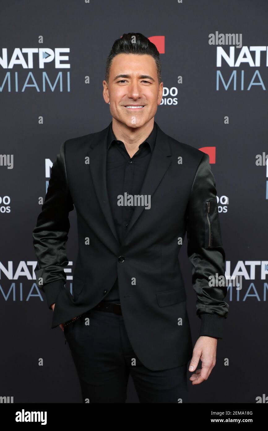 MIAMI BEACH, FL - JANUARY 22: Jorge Bernal arrives at Telemundo Global ...