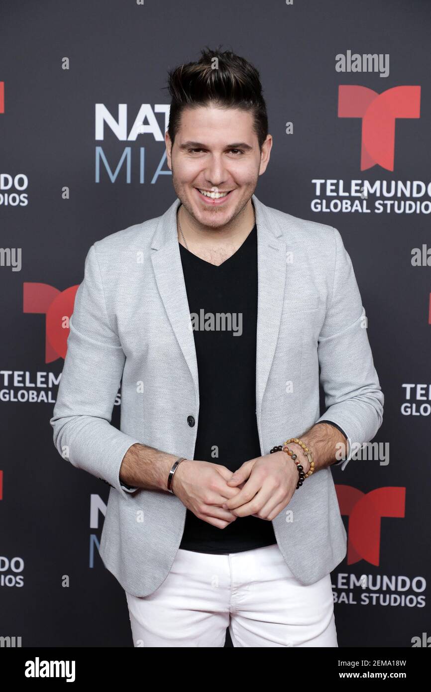 MIAMI BEACH, FL - JANUARY 22: Chef James Tahhan arrives at Telemundo ...