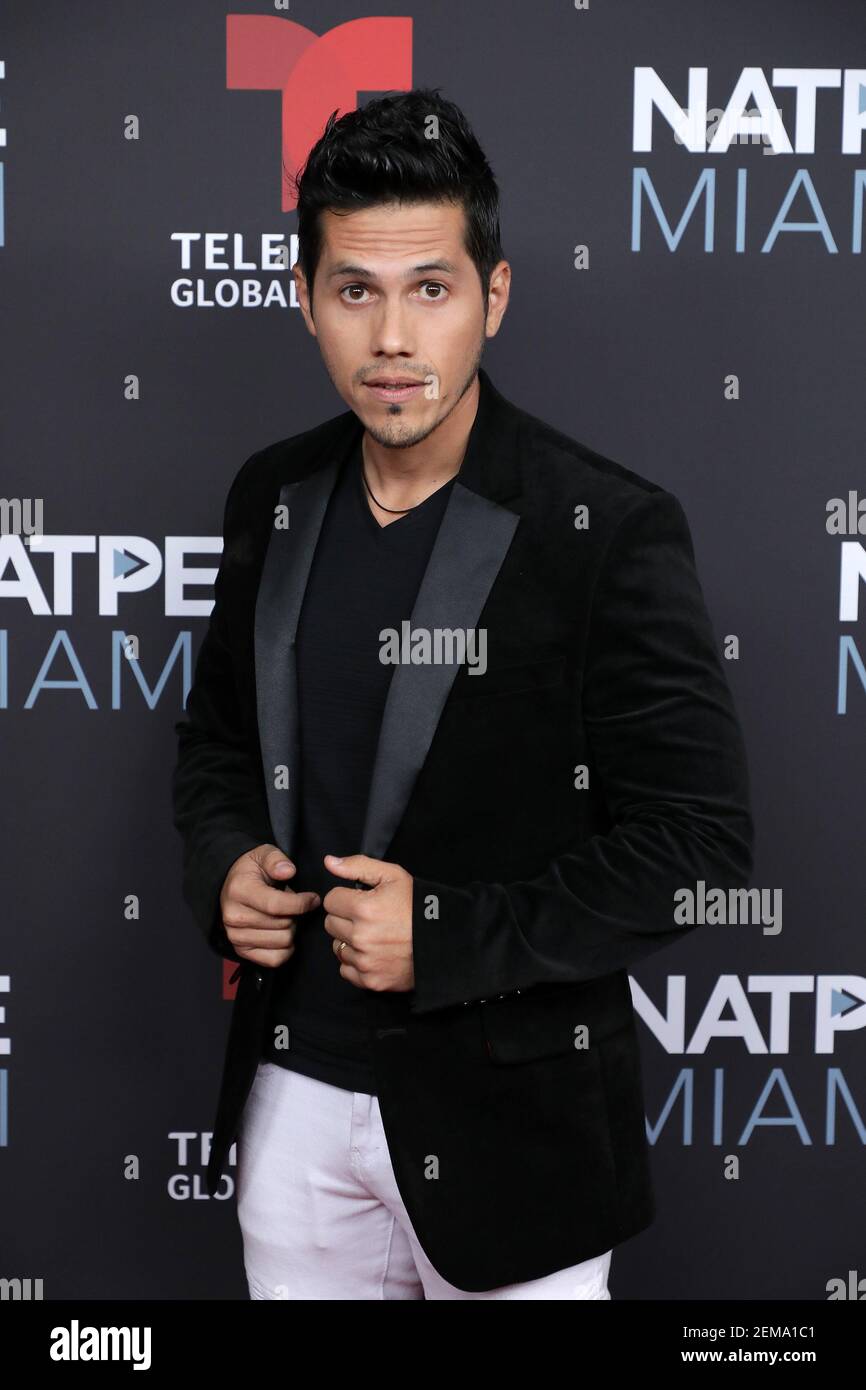 MIAMI BEACH, FL - JANUARY 22: Angelo Jamaica arrives at Telemundo ...