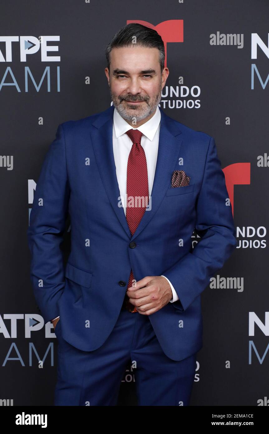 MIAMI BEACH, FL - JANUARY 22: Mauricio Islas arrives at Telemundo ...