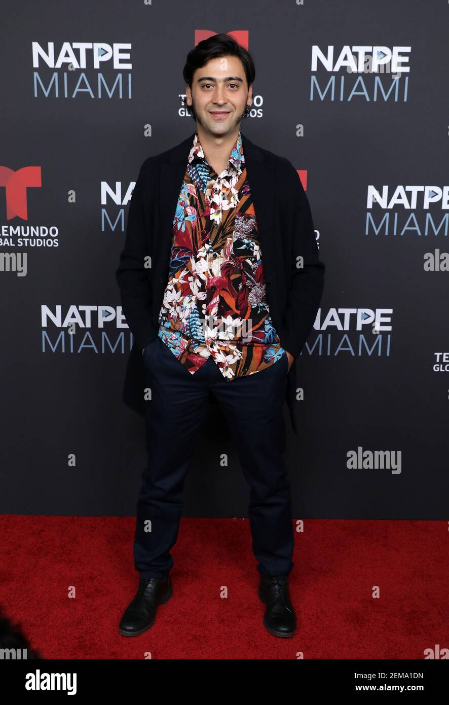 MIAMI BEACH, FL - JANUARY 22: Variel Sanchez arrives at Telemundo ...