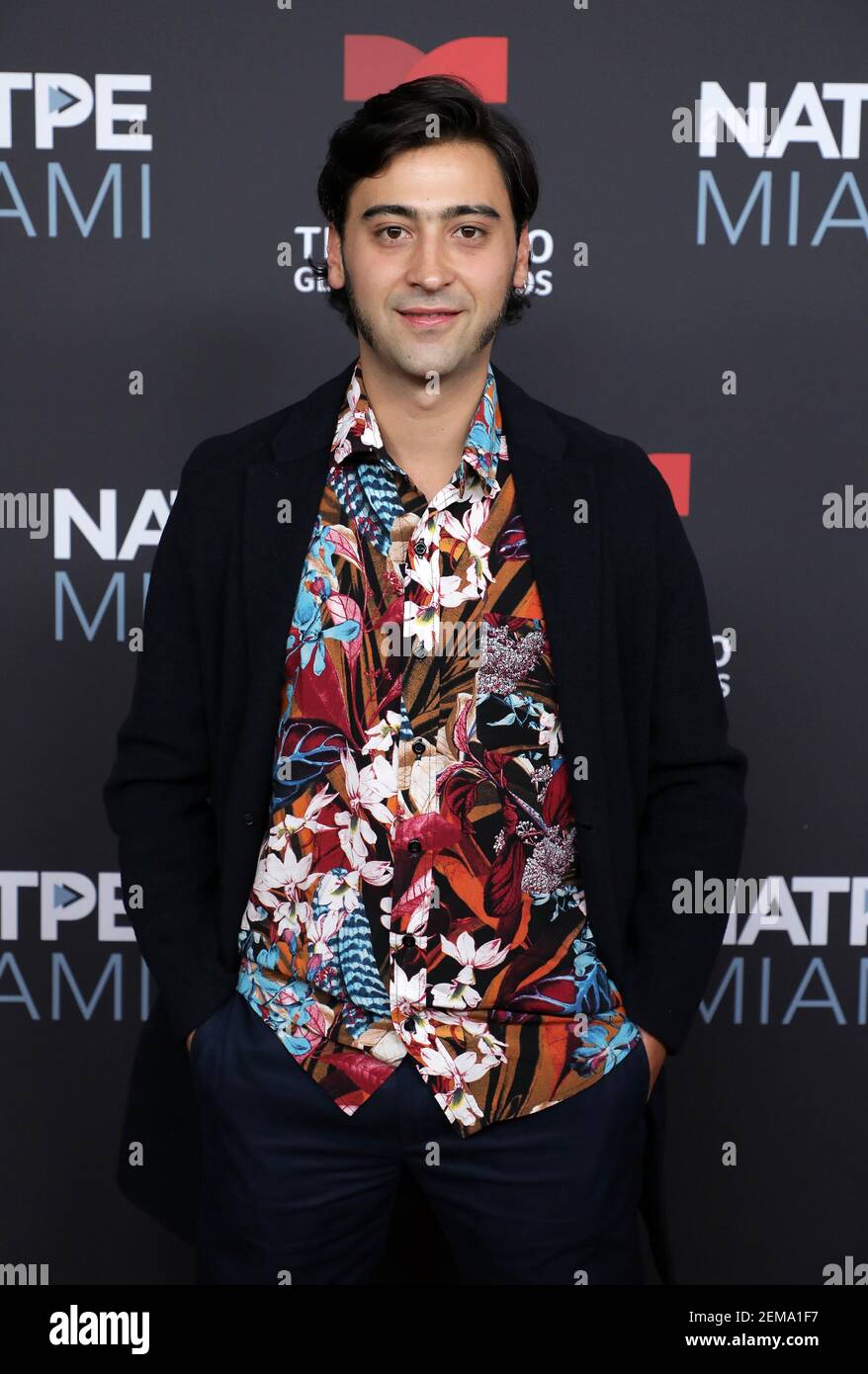 MIAMI BEACH, FL - JANUARY 22: Variel Sanchez arrives at Telemundo ...