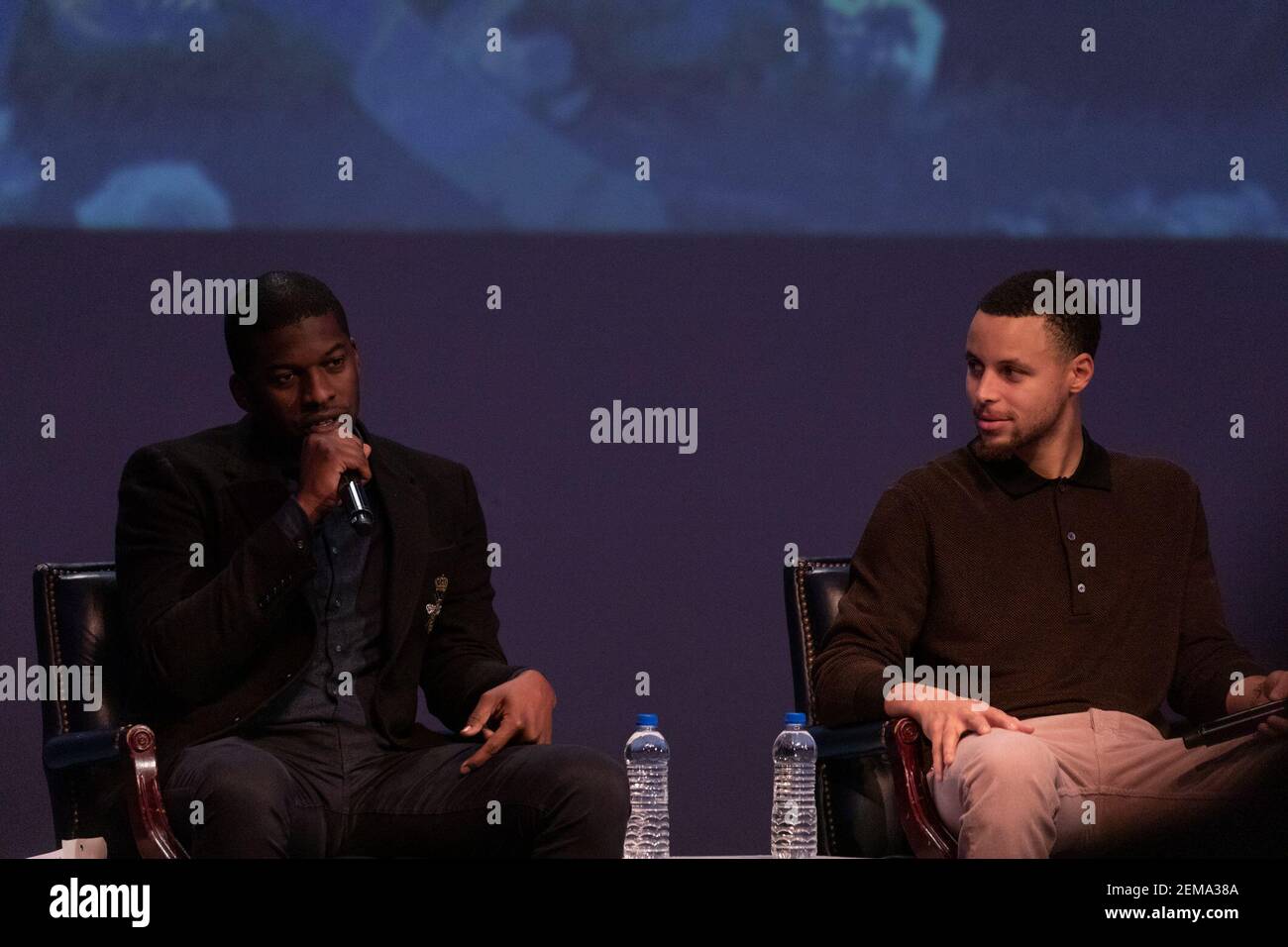 (L-R): Executive producers, Jeron Smith, and N.B.A. All-Star Stephen ...