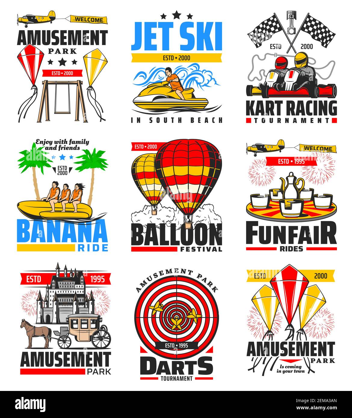 Jet coaster Stock Vector Images - Alamy