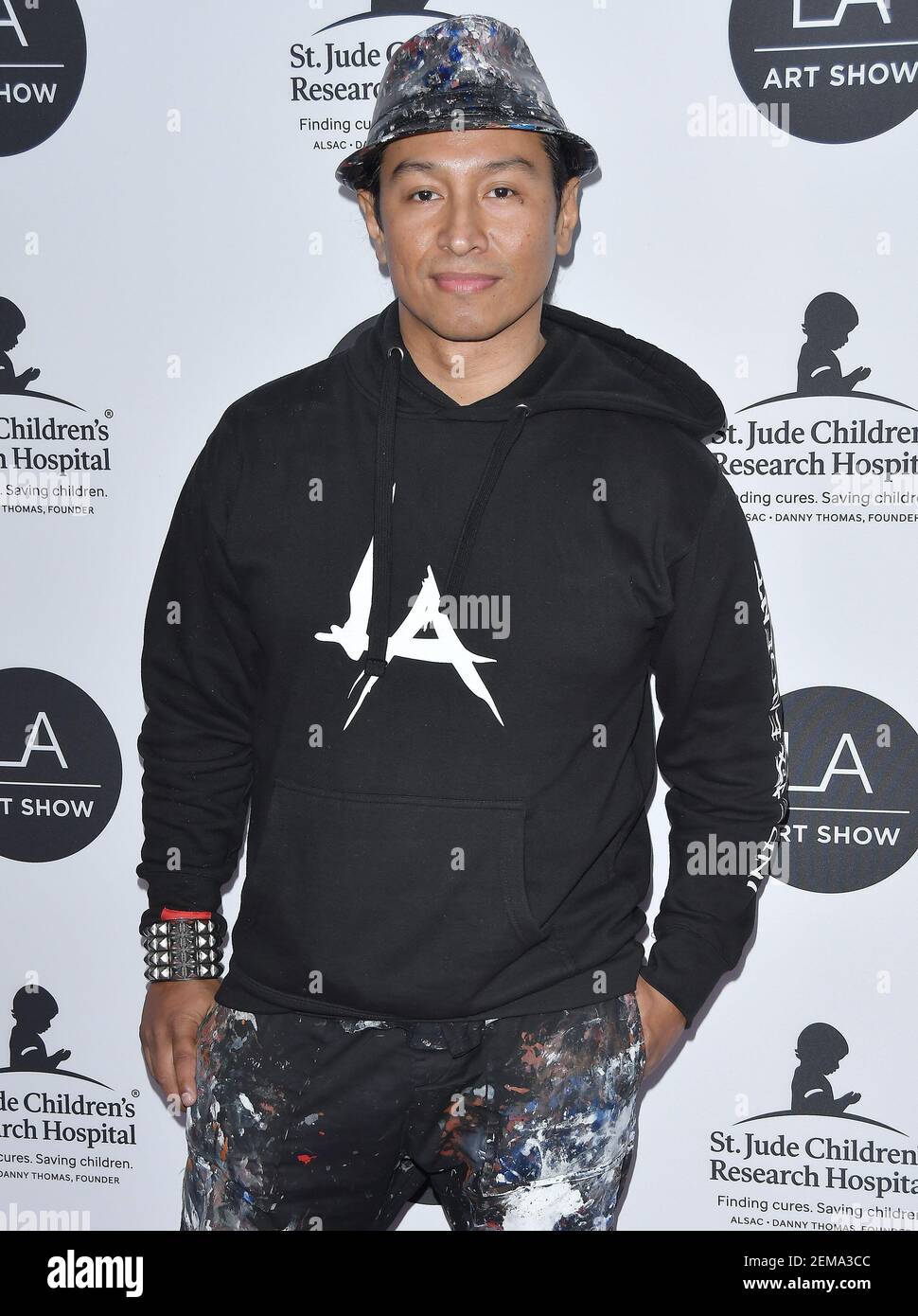 Robert Vargas arrives at the LA Art Show Opening Night Gala held at the ...