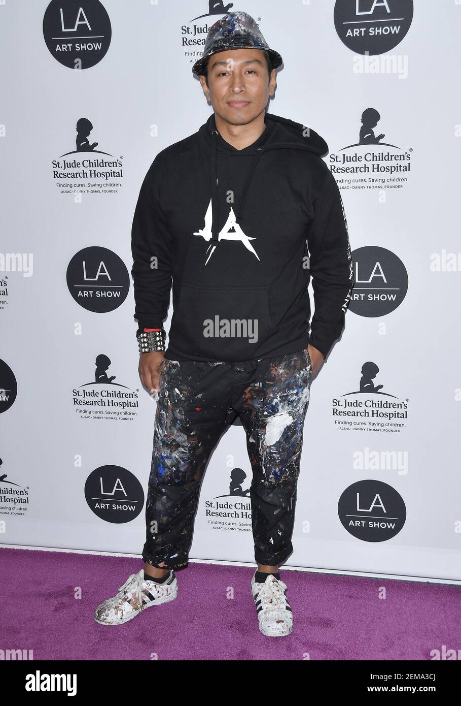 Robert Vargas arrives at the LA Art Show Opening Night Gala held at the ...