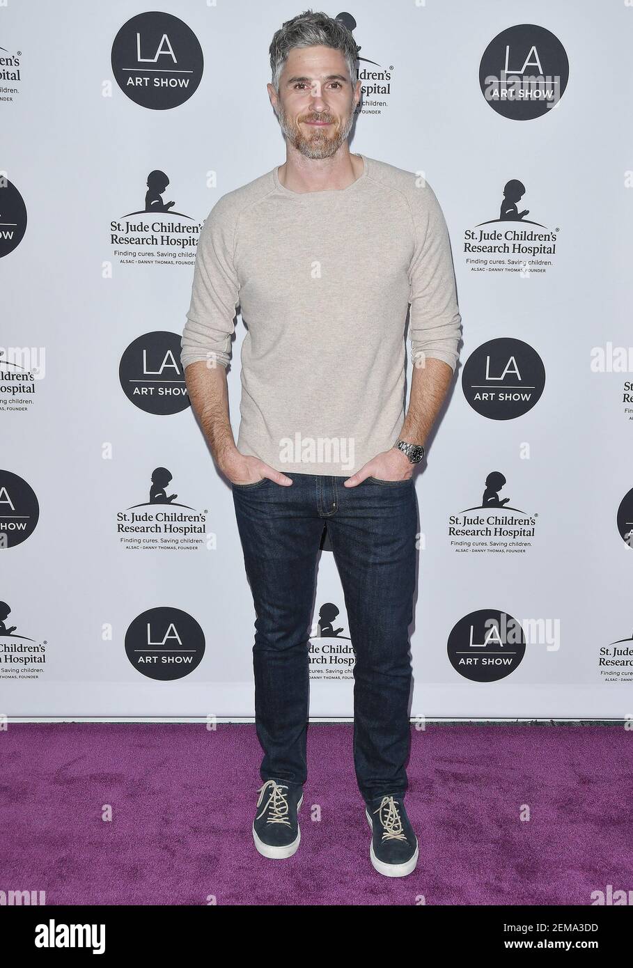 Dave Annable arrives at the LA Art Show Opening Night Gala held at the ...