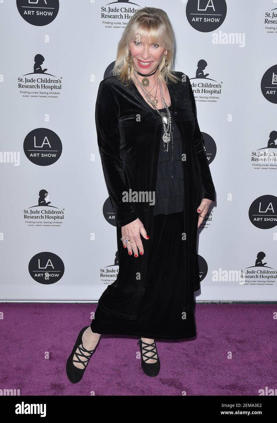 Patti Negri arrives at the LA Art Show Opening Night Gala held at the ...